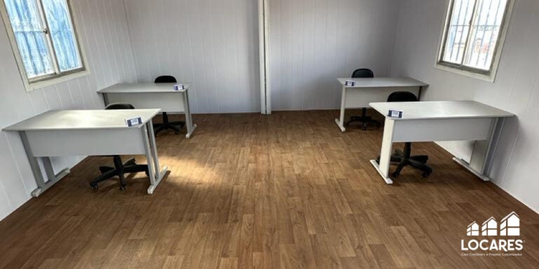 container escritório acoplado: como usar todo o espaço?